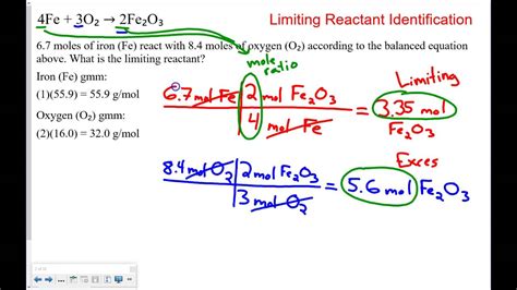 Limiting Reagent Problems And Answers Limiting Reagent Reac