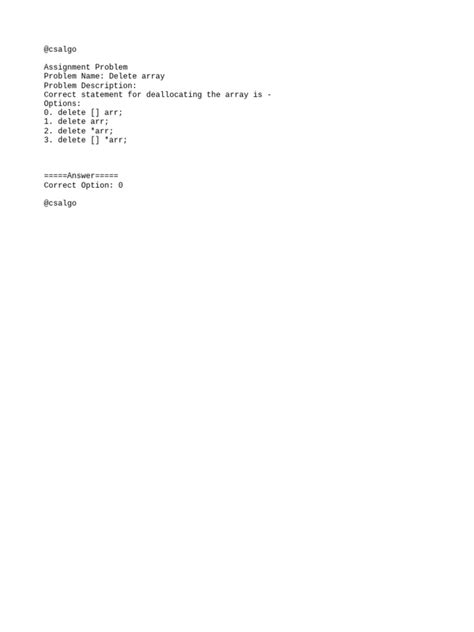7delete Array Pdf