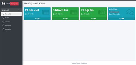 Code đồ án Website tin tức bằng PHP MySQL Full báo cáo