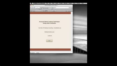 Filemaker Pro Advanced Autocomplete Video Example Youtube