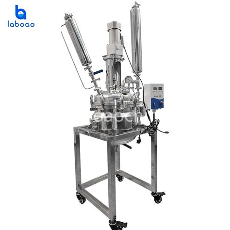 China 20l Double Layer Stainless Steel Chemical Reactor Manufacturer