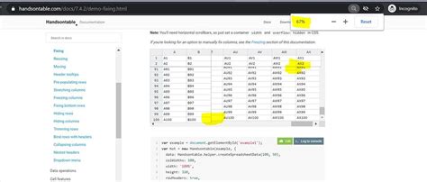 Gh 875 Misalignment Problem When Scrolling The Handsontable With Fixed Columns Issues