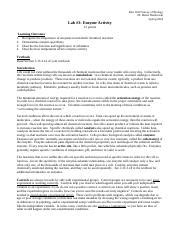 Understanding Enzyme Activity Importance Specificity And Course Hero