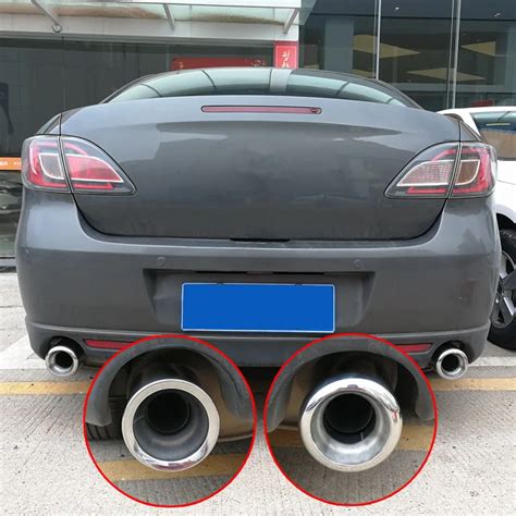 스테인레스 스틸 자동차 머플러 엔드 파이프 배기 팁 마즈다 6 아텐자 스타일링 부품용머플러 Aliexpress