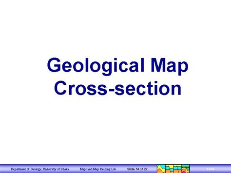Geologic Maps And Cross Sections Department Of Geology