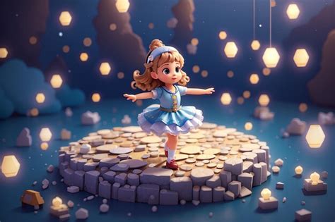 Premium Photo Very Detailed Tiny Cute Dancer