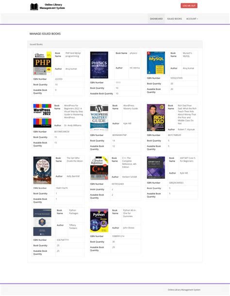 Advance Library Management System In Php Mysql With Source Code