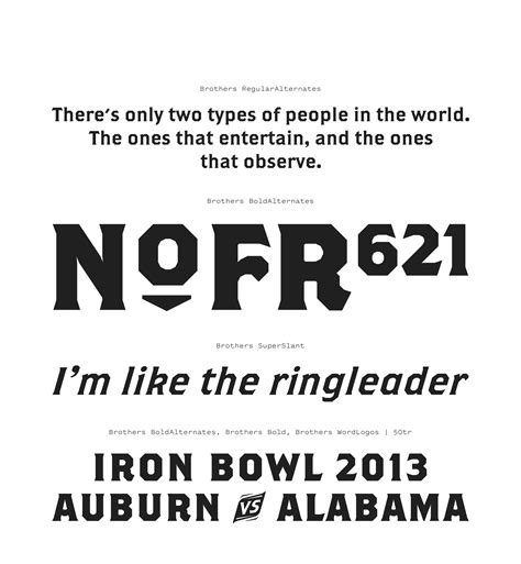 Brothers Font Review Journal