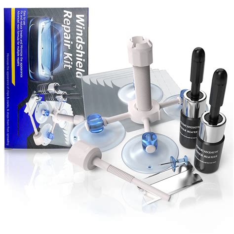 앞유리 수리 키트 업그레이드된 앞유리 균열 수리 키트 칩 및 균열