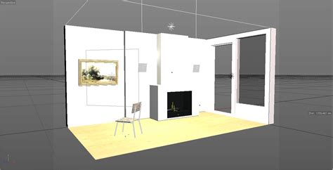 벽난로와 인테리어 3d 모델 30 C4d Free3d