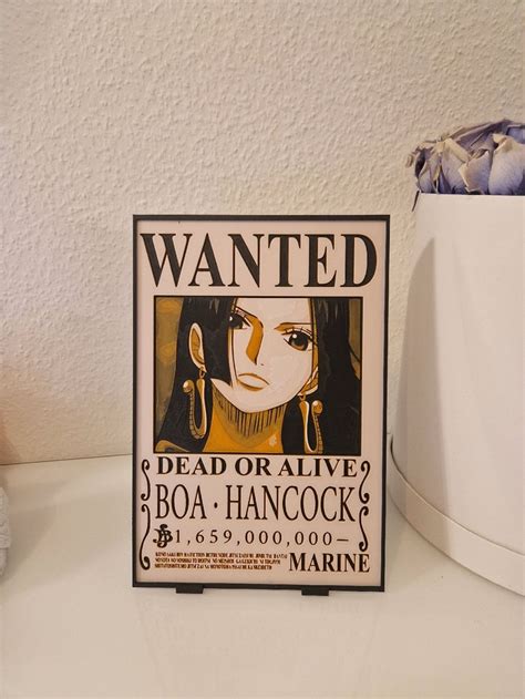 One Piece Boa Hancock Wanted Poster Neu Zustand Neu Gemäss