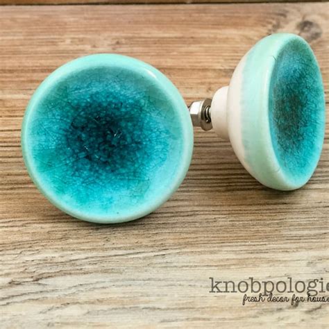 Beach Glass Knobs Etsy
