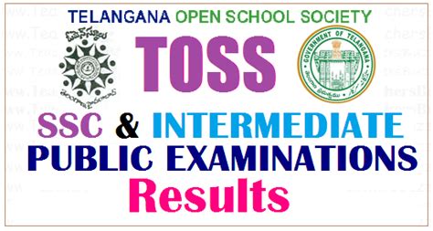 TOSS SSC Inter Results 2023 Telanganaopenbabe Org 10th Inter Result Marks Sheet Download