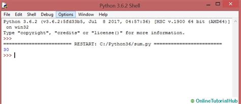 Python 6 Execution Of Python OnlineTutorialHub