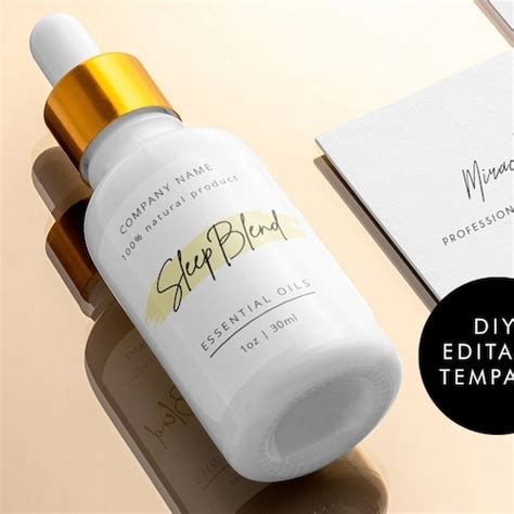 Custom Product Label Editable Label Template Stylish Etsy