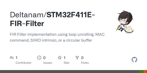 Github Deltanam Stm32f411e Fir Filter Fir Filter Implementation Using Loop Unrolling Mac