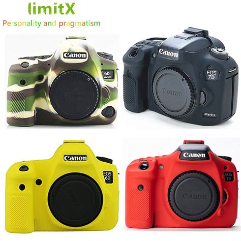 For Canon Eos 6d 6dii 7d 7dii 60d 70d Silicone Armor Skin Case Camera Bag Protective Body Rubber