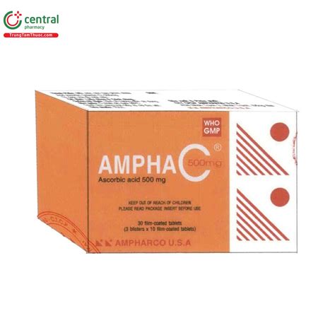 Thuốc Ampha C Phòng Tình Trạng Thiếu Vitamin C điều Trị Bệnh Scorbut