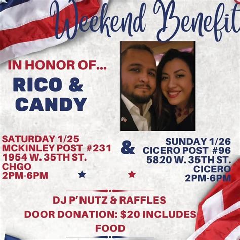 Benefit For Rico And Candy 5820 W 35th St Cicero Il 26 January 2025