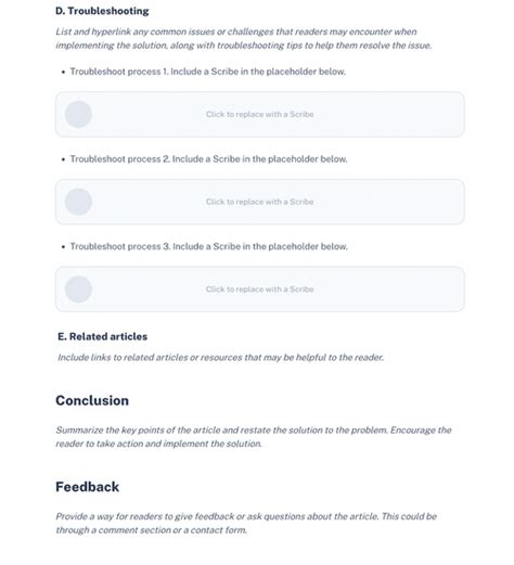 Knowledge Base Template Scribe
