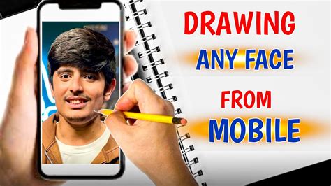 Drawing Any Face From Your Mobile TotalGaming Face Drawing Grid Method Technique YouTube