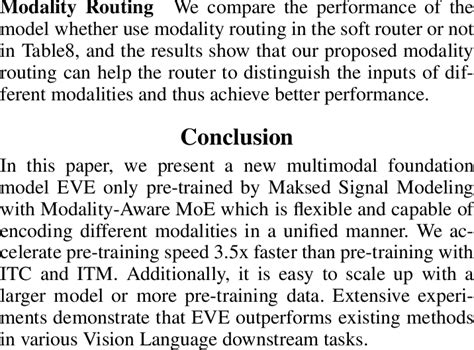 Ablation Study On Modality Routing Technique Download Scientific Diagram