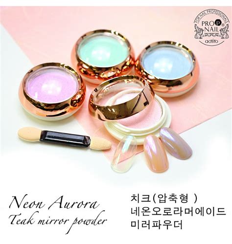 치크 압축형 오로라 메메이드 미러파우더 프포프젤 네일아트 티몬