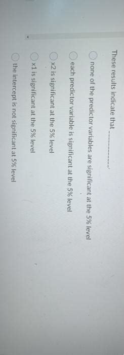 Solved Question 7 2 Points A Multiple Regression Analysis