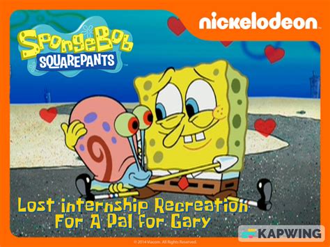 Spongebob Squarepants Lost Internship Recreation For A Pal For Gary Spinpasta Wiki Fandom