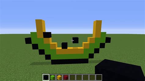 How To Make A Watermelon Pixel Art In Minecraft Youtube