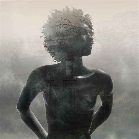 Abstract Black Girl Model And A Tree Reflecting Digital Art By Avshalom Levi Pixels