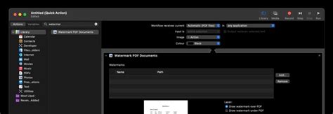 How To Quickly Watermark Pdfs On A Mac Using Automator