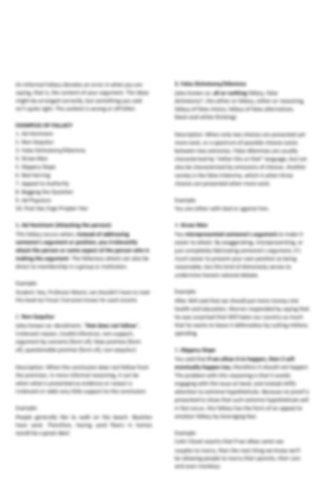 SOLUTION Introduction To Logic Syllogism And Logical Fallacies Studypool