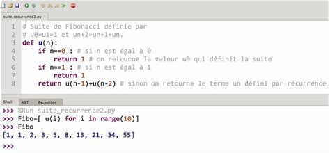 Listes en Python application aux suites et aux fonctions Première Mathématiques myMaxicours