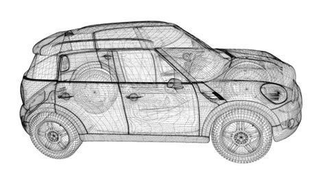 Car 3d Model Stock Illustration Illustration Of Perspective 45351493