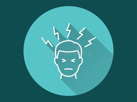 Icono De Psicosis Con Sombra Larga Para Diseño Gráfico Y Web