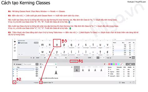 Kerning Class Trong Fontlab