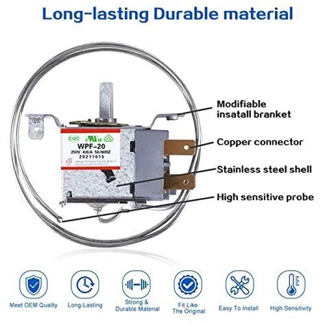 é€šç¨ Mini Fridge Thermostat Universal Wpf 20 Freezer Thermostat Controller 2 Ebay