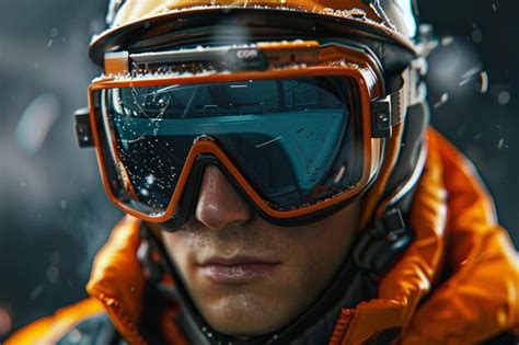 Premium Photo Enjoy The Comfort And Reliability Of Safety Goggle Generative Ai