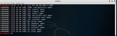 netcat to scan open ports hackersonlineclub