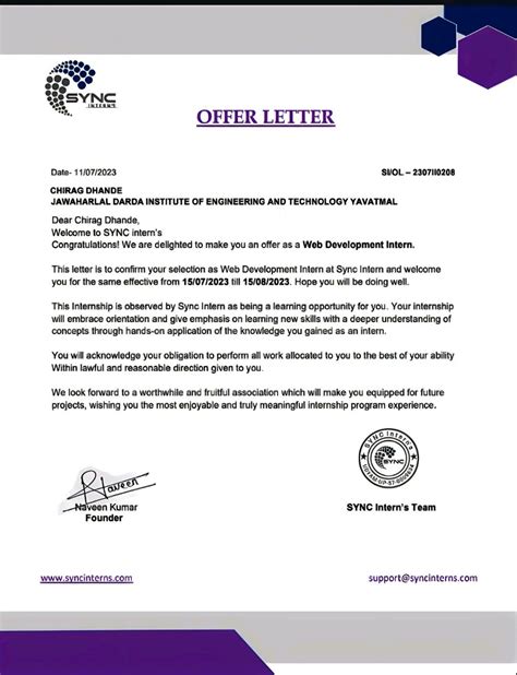 Chirag Dhande On Linkedin Webdeveloper Syncinterns Syncintern