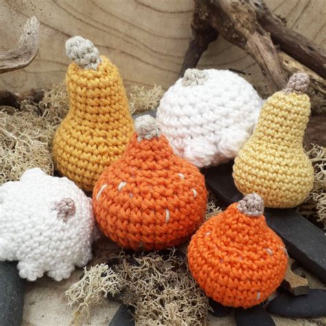 Patron 3 Mini Courges Crochet De Loutre