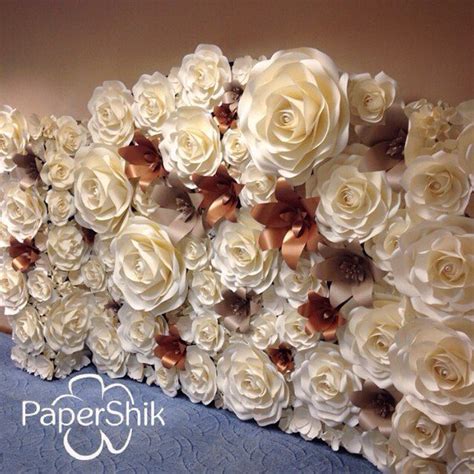 Цветы из бумаги от Papershik Бумажных цветов свадьба Бумажный цветок стены Бумажный цветок
