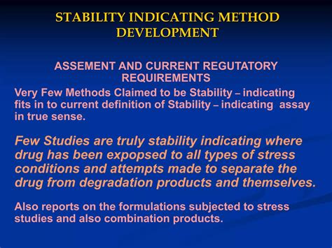 Stability Indicating HPLC Method Ppt