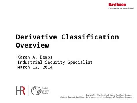 Pptx Derivative Classification Overview Dokumen Tips
