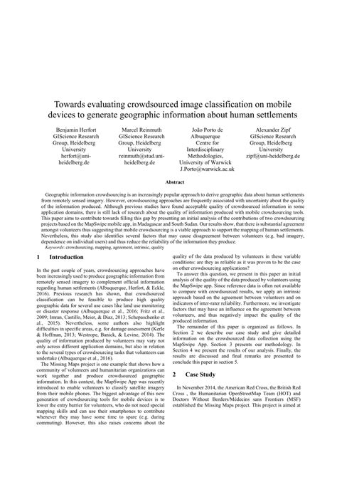 Pdf Towards Evaluating Crowdsourced Image Classification On Mobile Devices To Generate