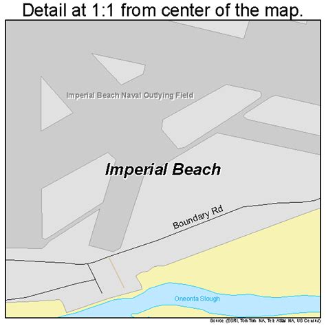 Imperial Beach California Street Map 0636294