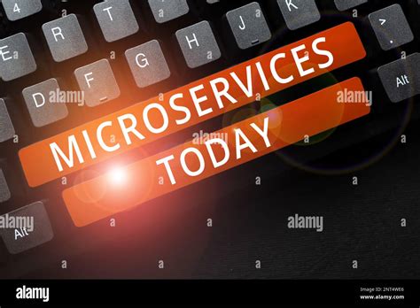 Conceptual Display Microservices Business Approach Software Development Technique Building