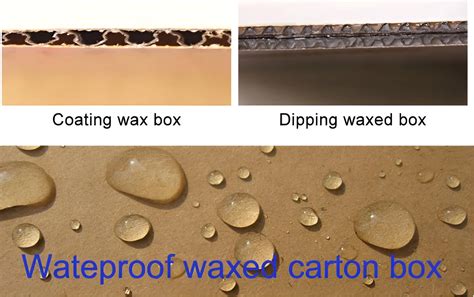 Custom Wax Coated Cardboard Boxes For Waterproof Packaging
