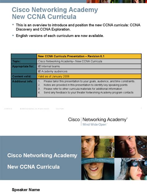 Cisco Networking Academy New Ccna Curricula Pdf Cisco